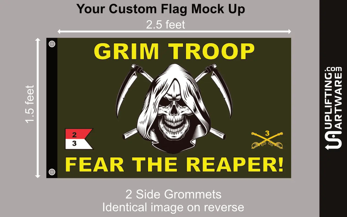 Grim Troop Flag – Uplifting Artware
